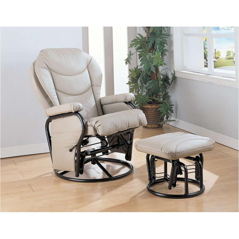 7040 Coaster Furniture Living Room Recliner Glider/ottoman