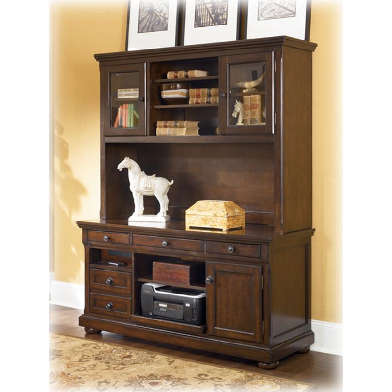 H697-49 Ashley Furniture Home Office Tall Desk Hutch