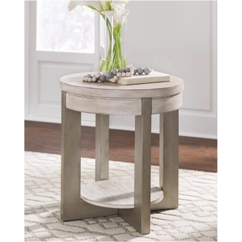 T673-6 Ashley Furniture Living Room Furniture Round End Table